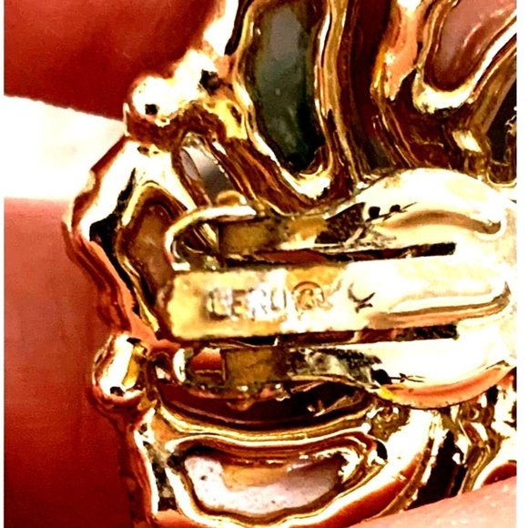 Leru | Jewelry | Vintage Leru Aurora Borealis Ab Clipon Earrings Pastel ...